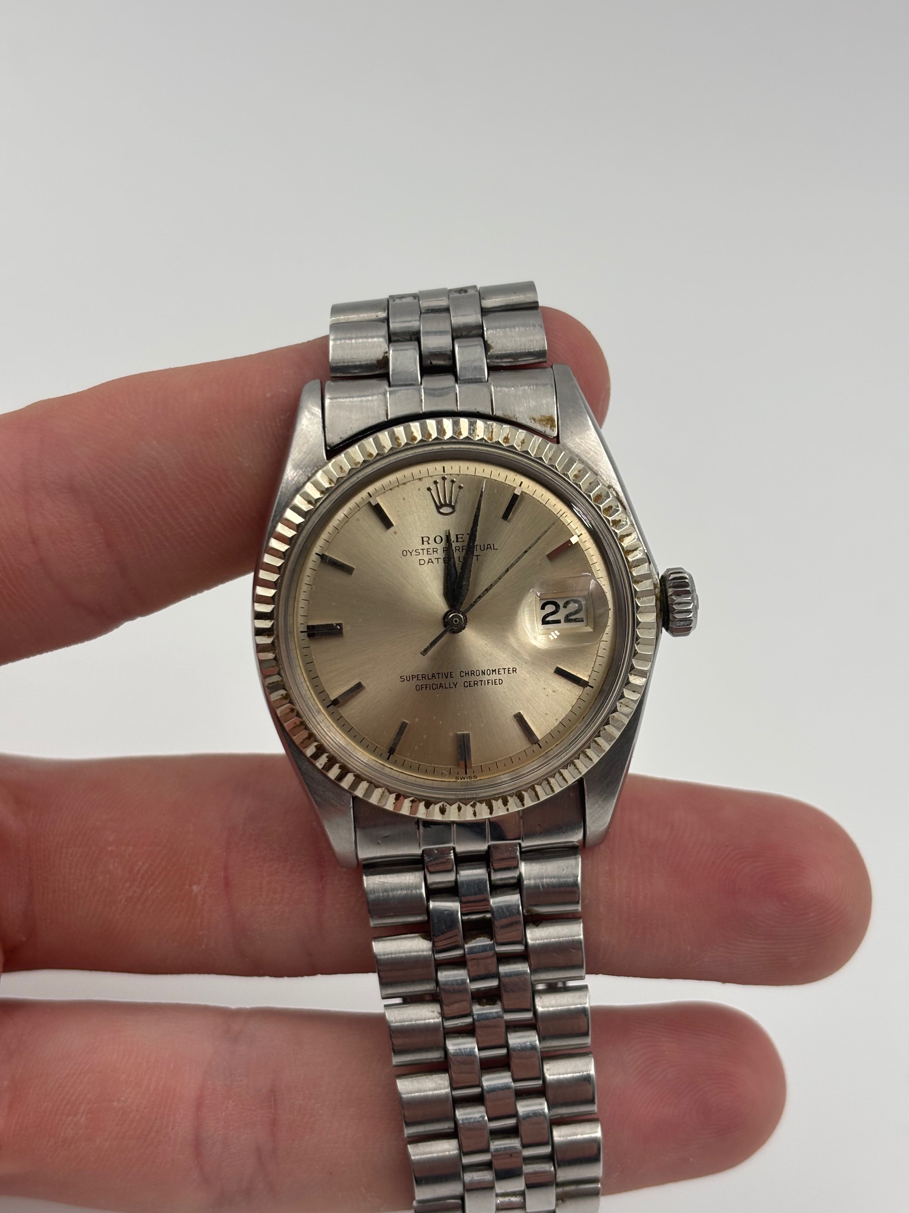 Rolex Datejust 36mm Silver Dial Jubilee Bracelet 1601 – Vookum