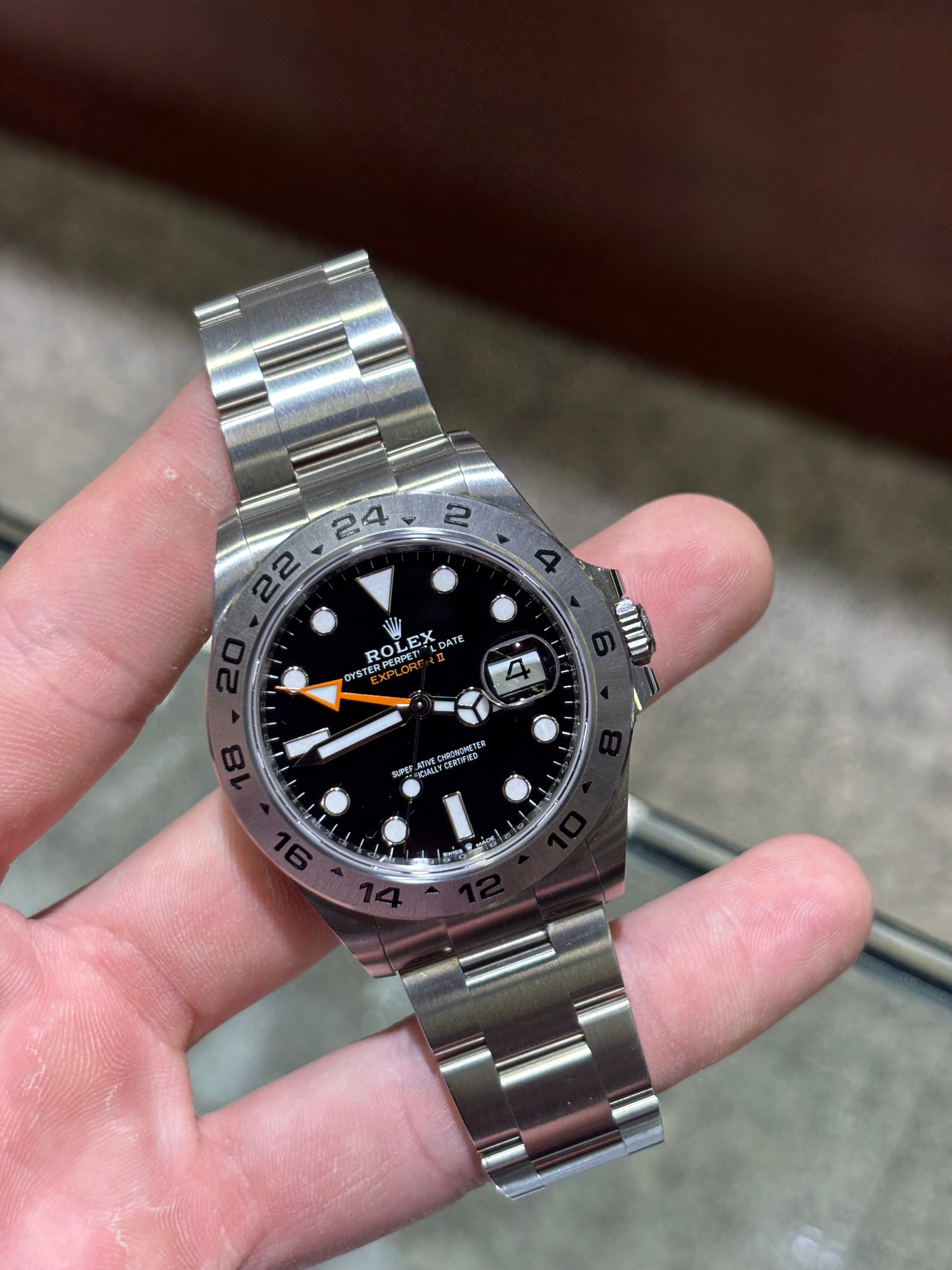Rolex Explorer II Black Dial Oyster Bracelet 42mm 226570 – Vookum